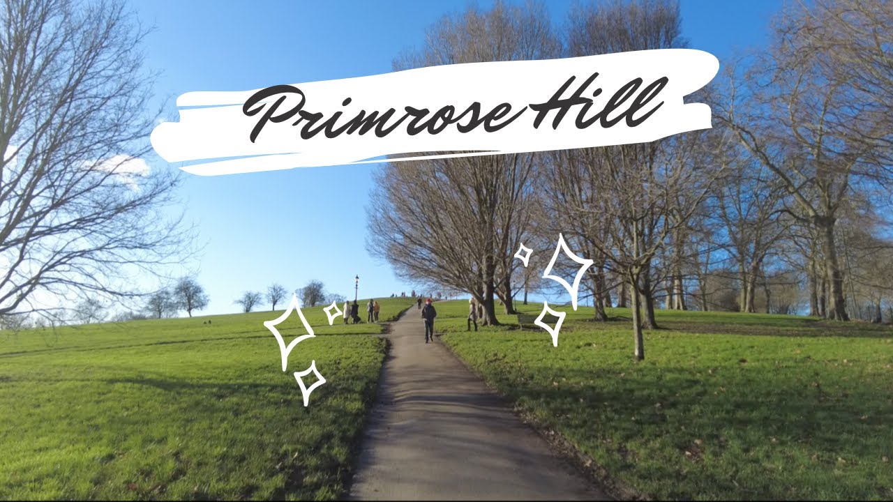 [4K] Wandering around the Primrose Hill (London Public's Park) in a ...