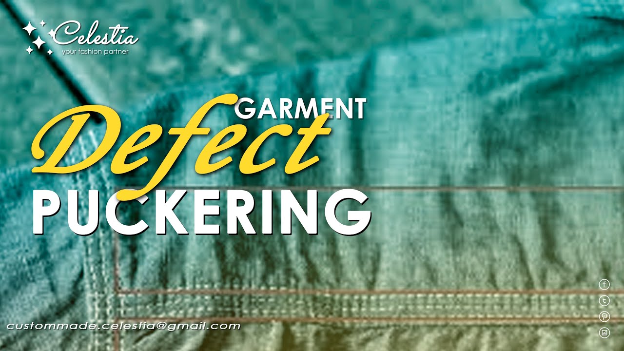 Seam Puckering Defect, Kerutan yang terjadi Pada Jahitan - YouTube