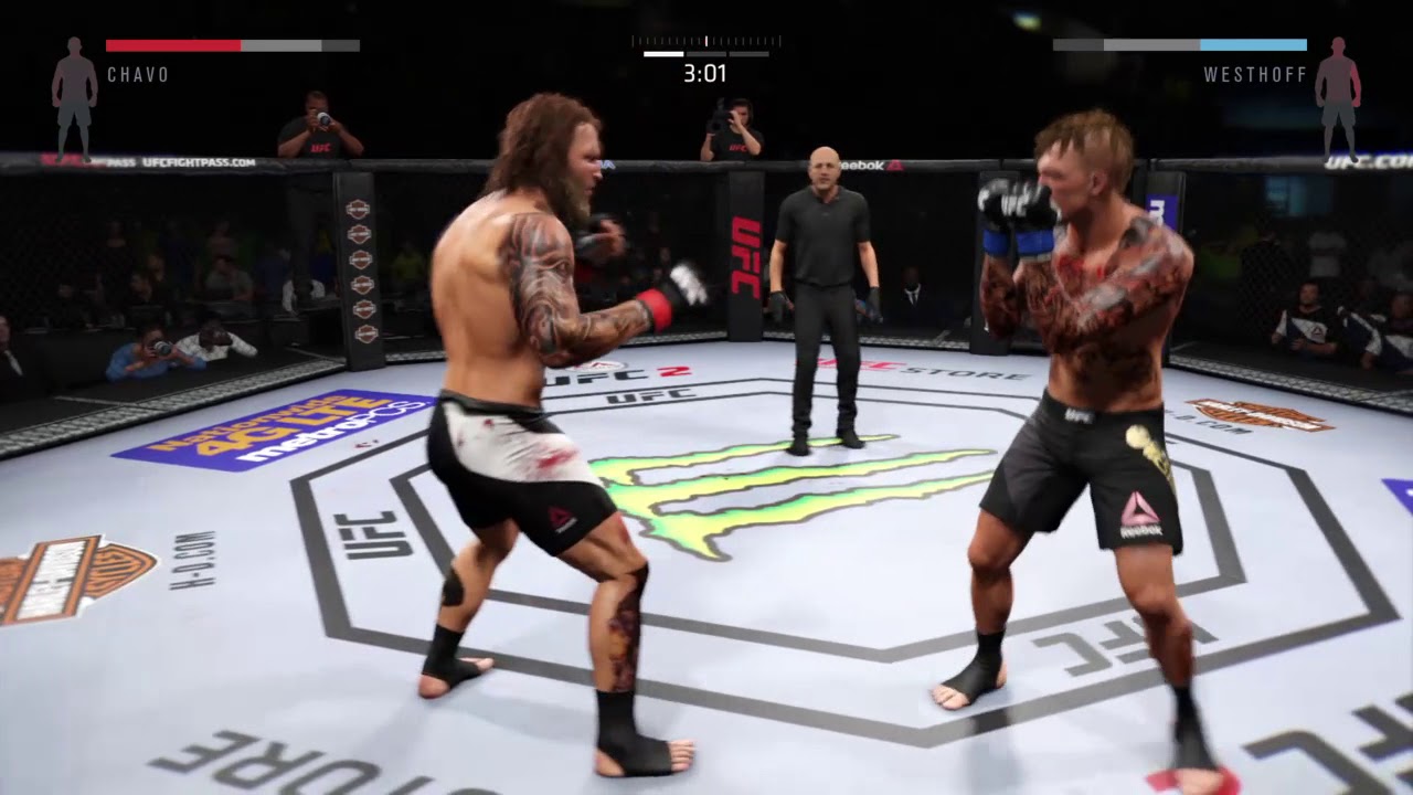 EA SPORTS™ UFC® 2 online R1 getting my ass kicked got the heel hook ...