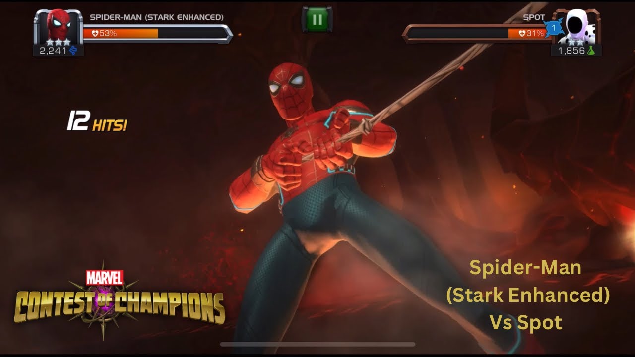 Marvel Contest of Champions Spider-Man (Stark Enhanced) vs Spot ...