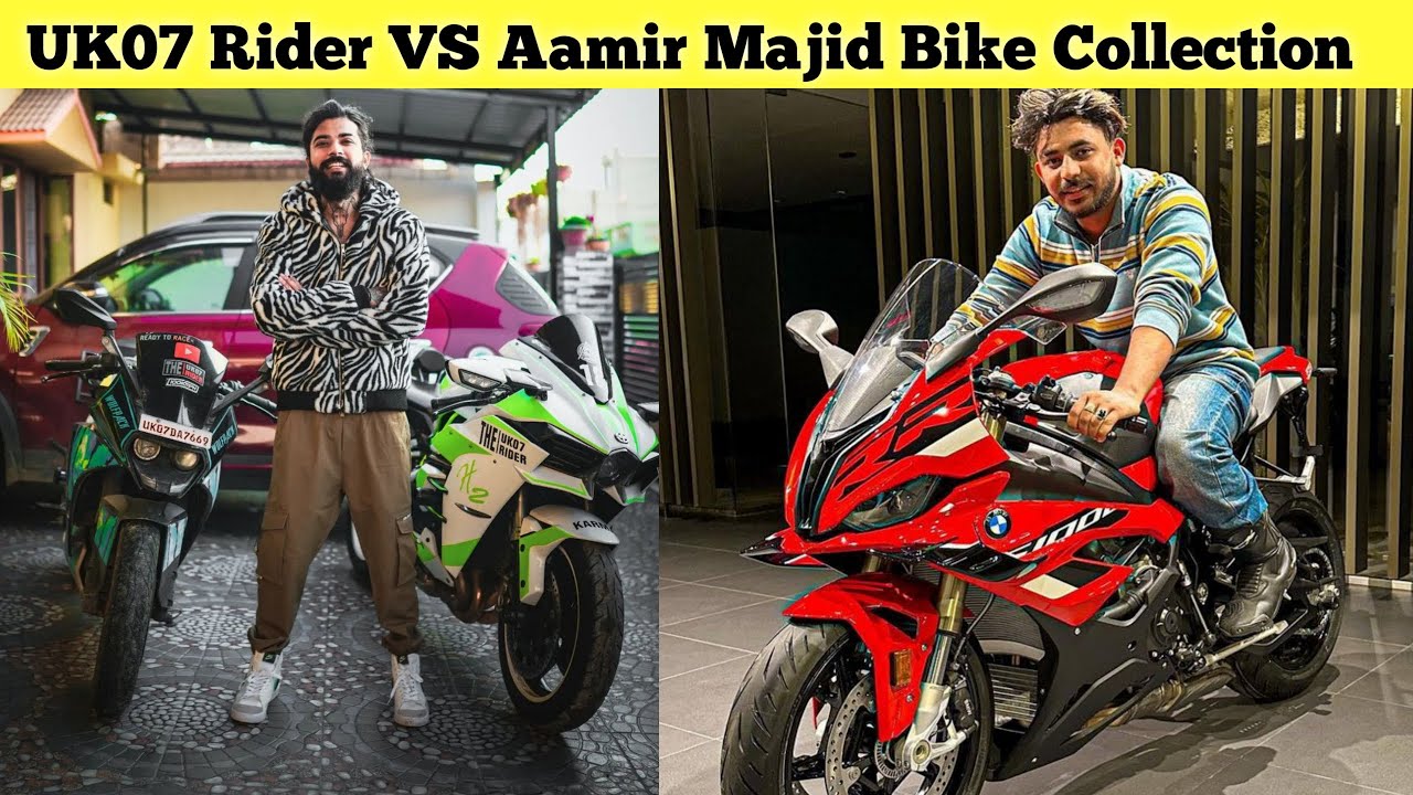 The Uk07 Rider Vs Aamir Majid Bike & Car Collection | UK07 Rider, Aamir ...