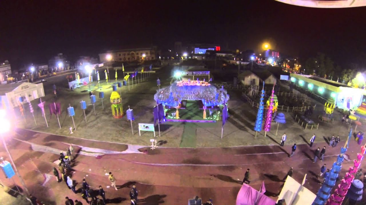 Manipur Pavilion view at Night. - YouTube
