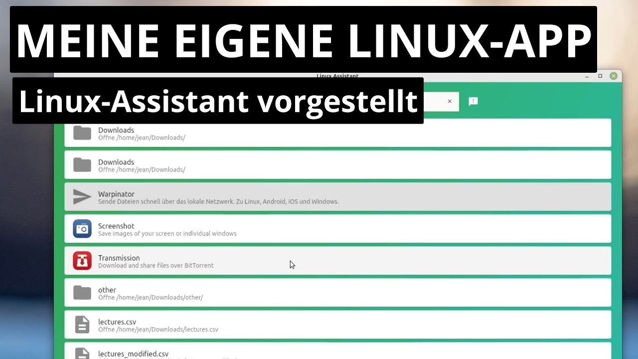 Linux-Assistant vorgestellt - Dein täglicher Linux-Begleiter - YouTube