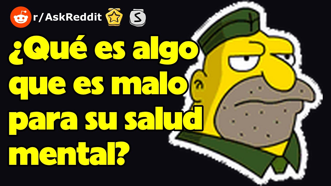 ¿Qué es algo que es malo para su salud mental? - YouTube