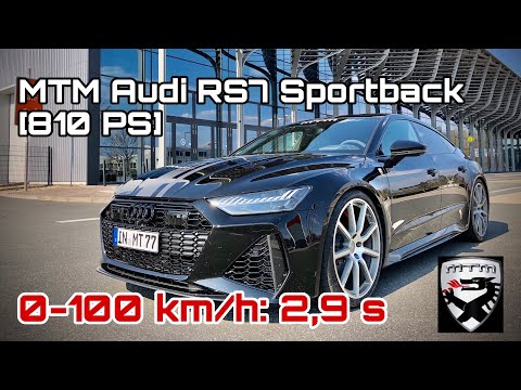 🔥0-100 km/h: 2,9 s 🔥 2020 MTM Audi RS7 (C8) Sportback mit 810 PS | inkl. Dyno & Racelogic