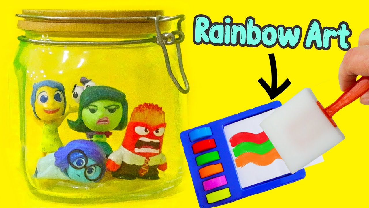 Inside Out 2 DIY Rainbow Art - YouTube