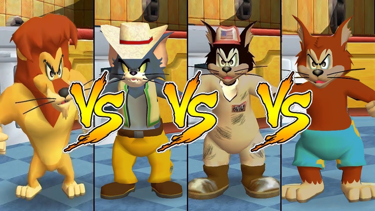 Tom and Jerry in War of the Whiskers Lion Vs Butch Vs Tom Vs Butch ...