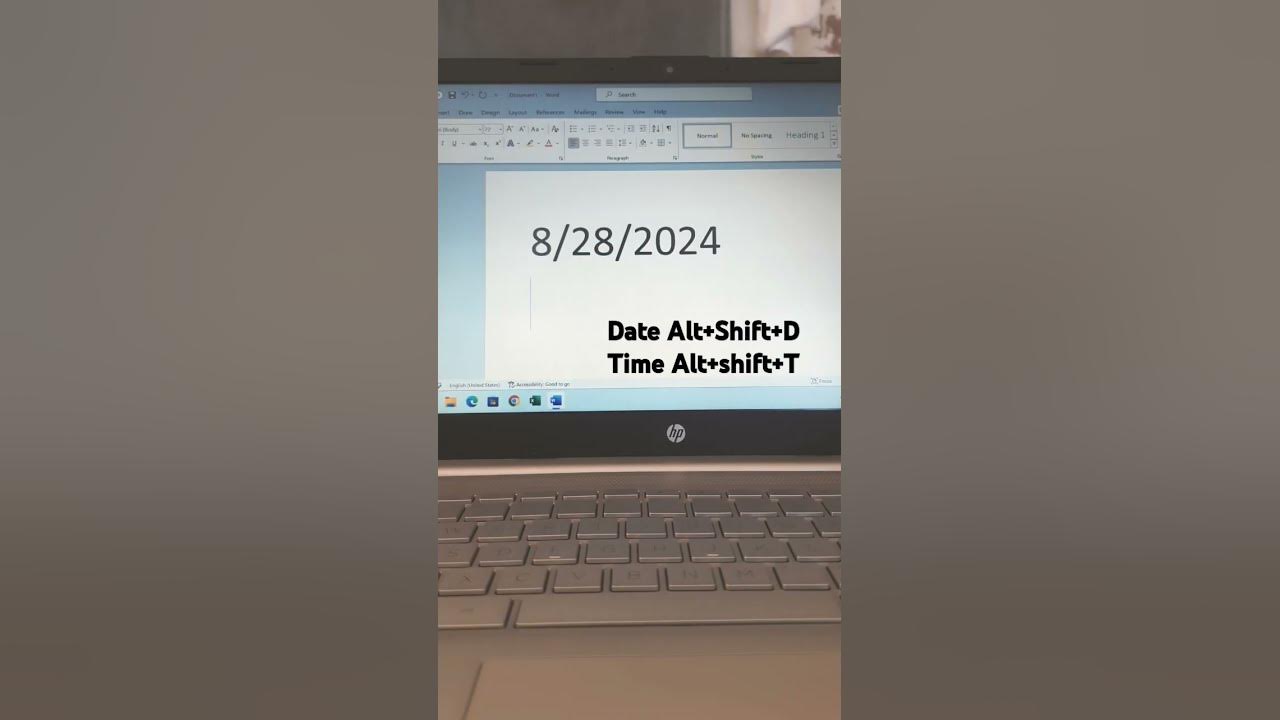 Ms Word Trick For Date And Time Computertips Computer Youtube