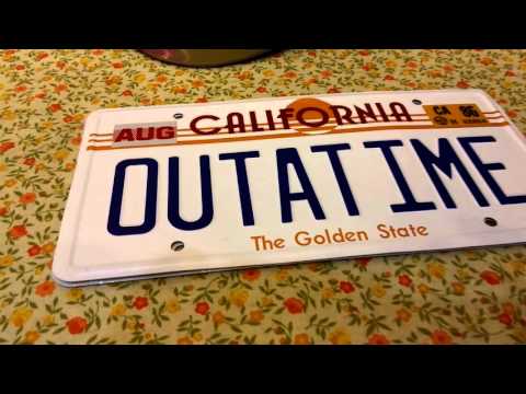 Matrícula Regreso al Futuro - BTTF License plate - YouTube