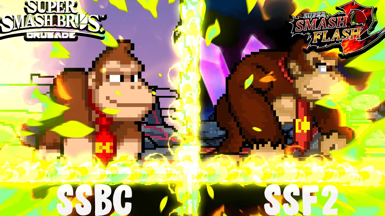 SSF2 vs. SSBC: Donkey Kong Comparison - YouTube