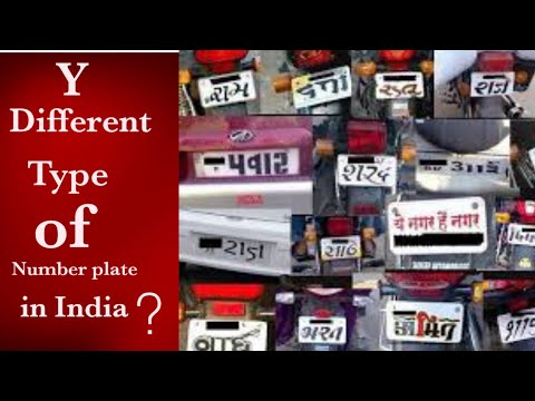 Why do Number plate has different colours in India? - YouTube
