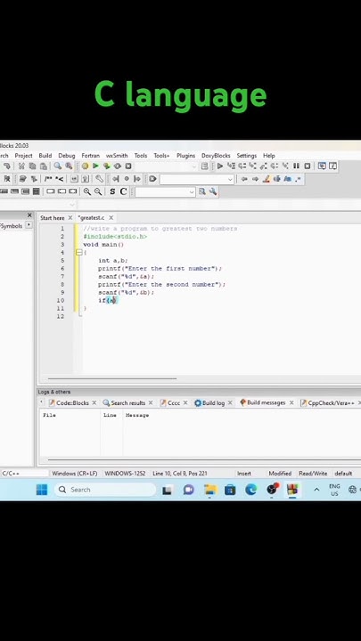 How To Find The Greatest Number In C Language Coding Clanguage Computer Cs Bca Btech Yt 3553