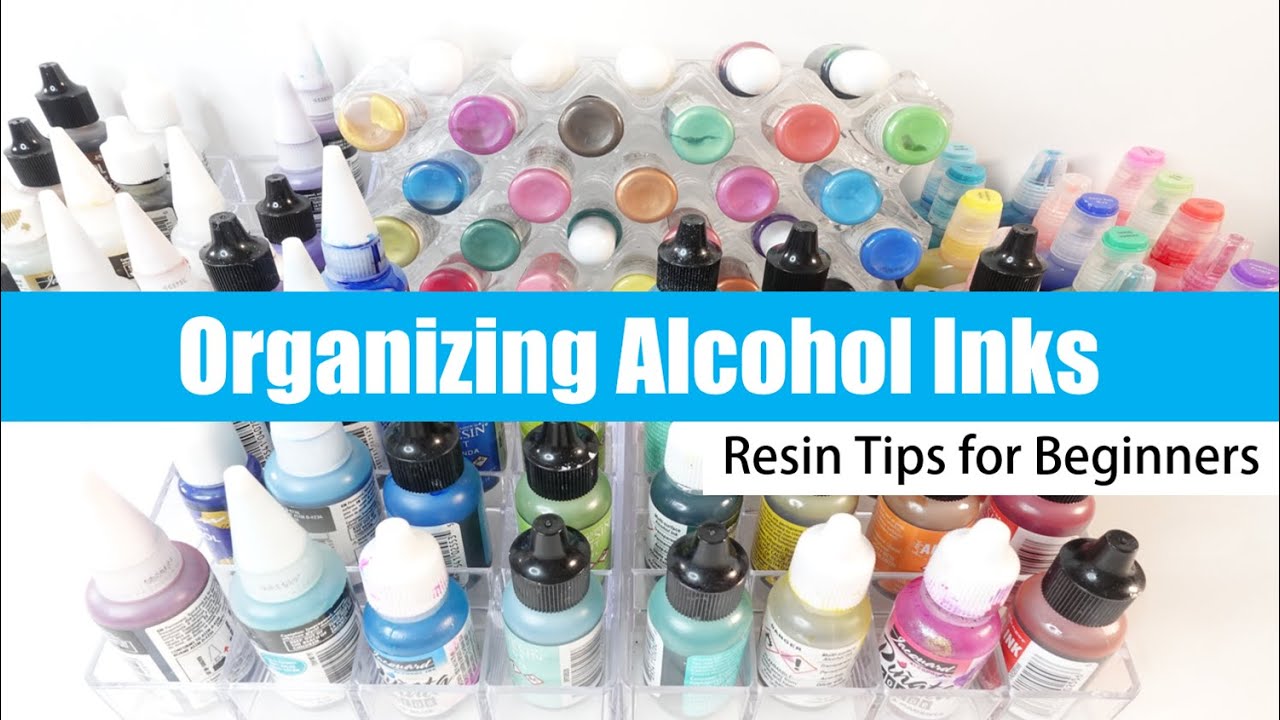 Resin Tips for Beginners - Cheap Alcohol Ink Organizers and Storage ...