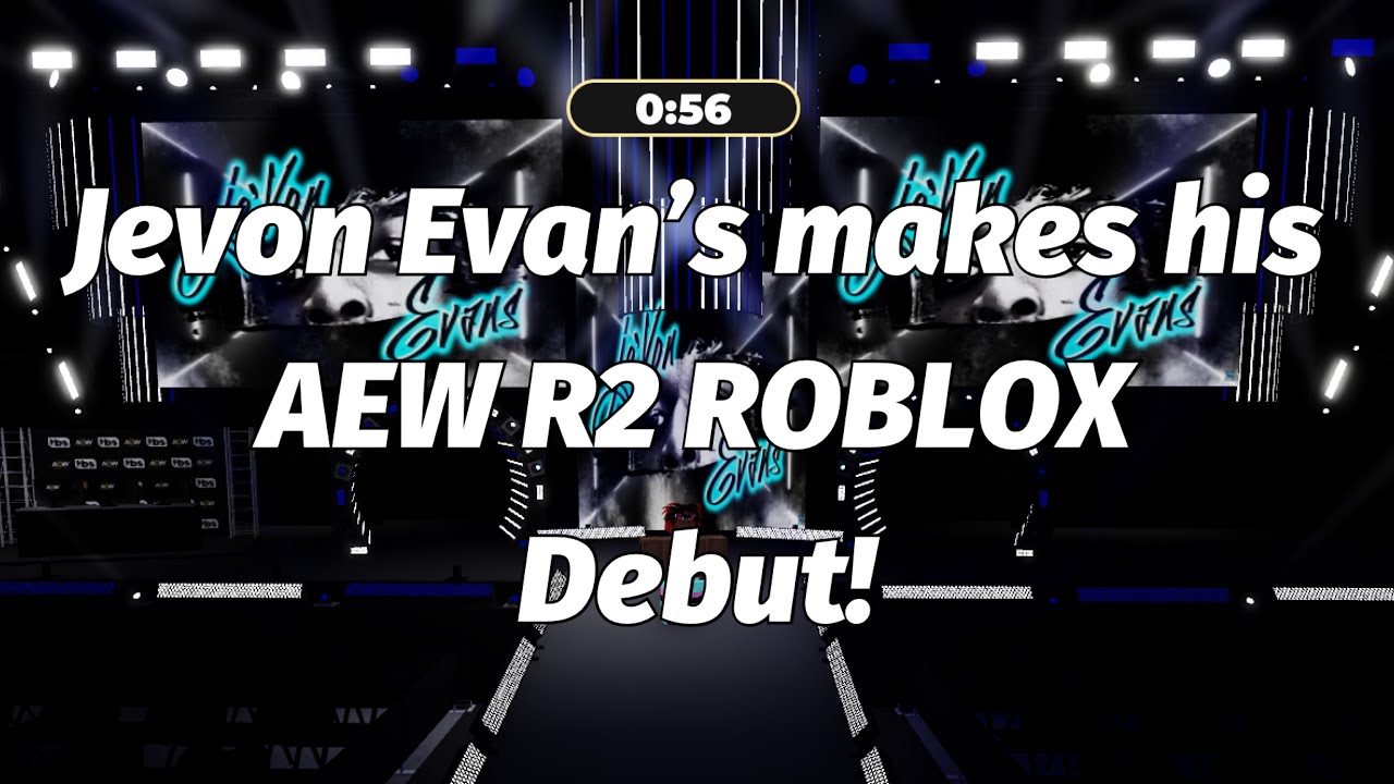 Jevon Evans makes his debut in AEW R2 (Roblox) - YouTube