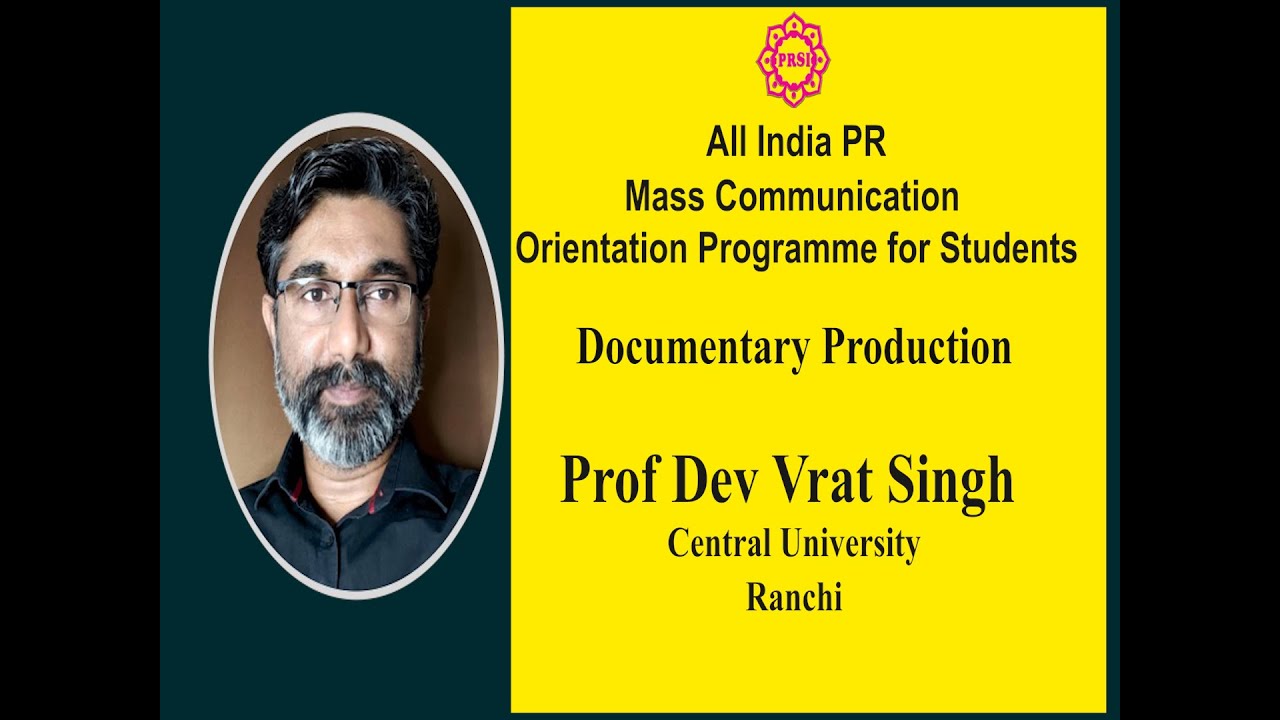 Documentary Production - Prof Dev Vrat Singh Central University, Ranchi - YouTube