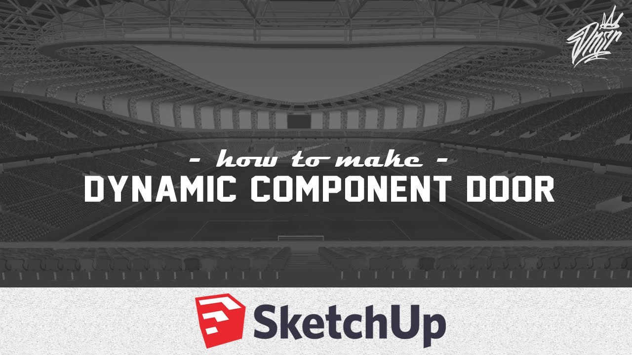 How to Make Dynamic Components Door in Sketchup - YouTube