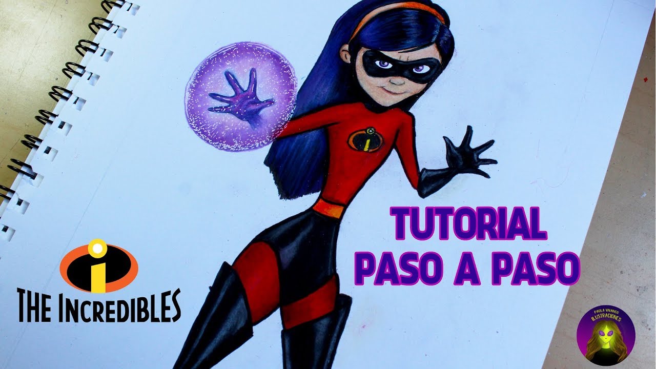 Cómo Dibujar A Violeta De Los IncreÍbles Paso A Paso How To Draw