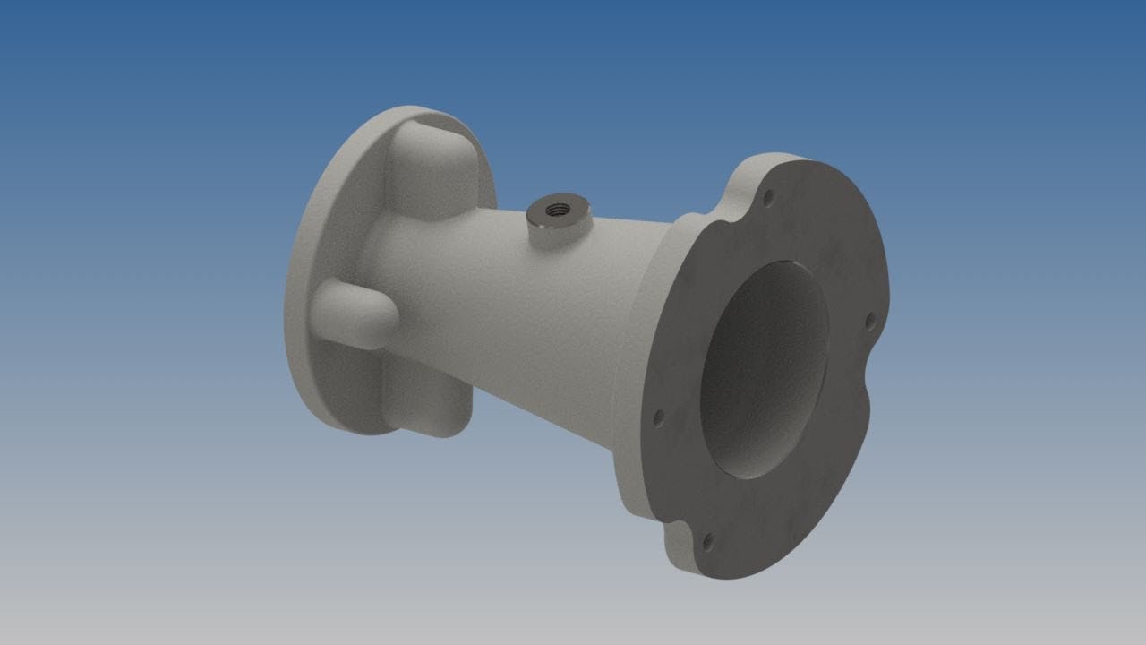 Autodesk Inventor 2019 exercise model for beginners-SD3 - YouTube