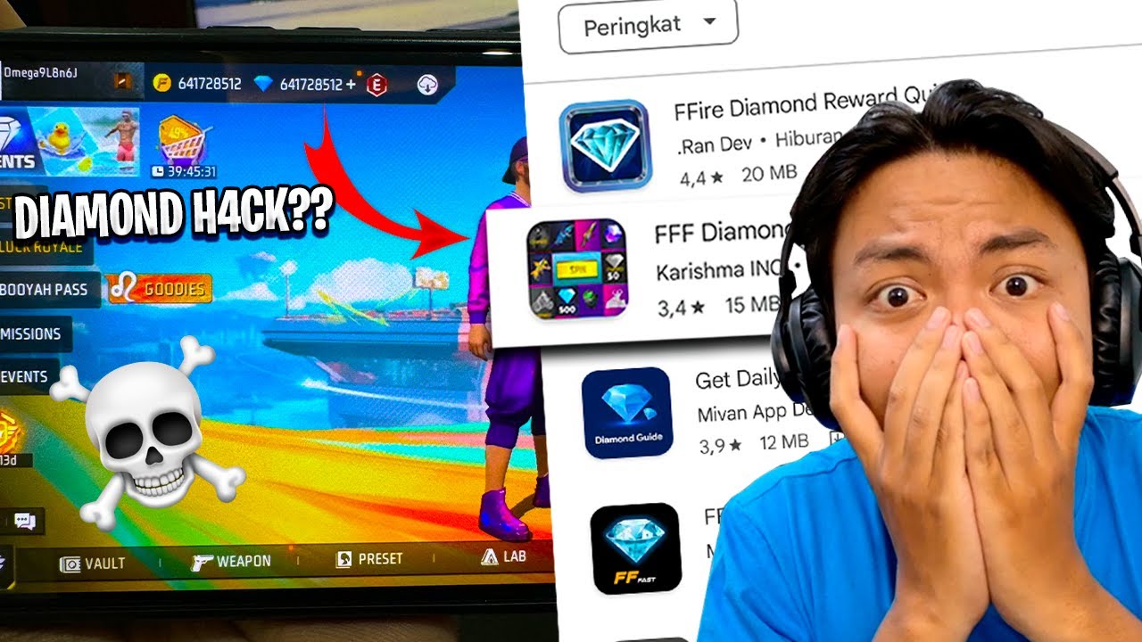 GUA COBAIN APK TERLARANG DIAMOND H4CK DARI PLAYSTORE! APAKAH BENERAN BISA? 😰 - YouTube