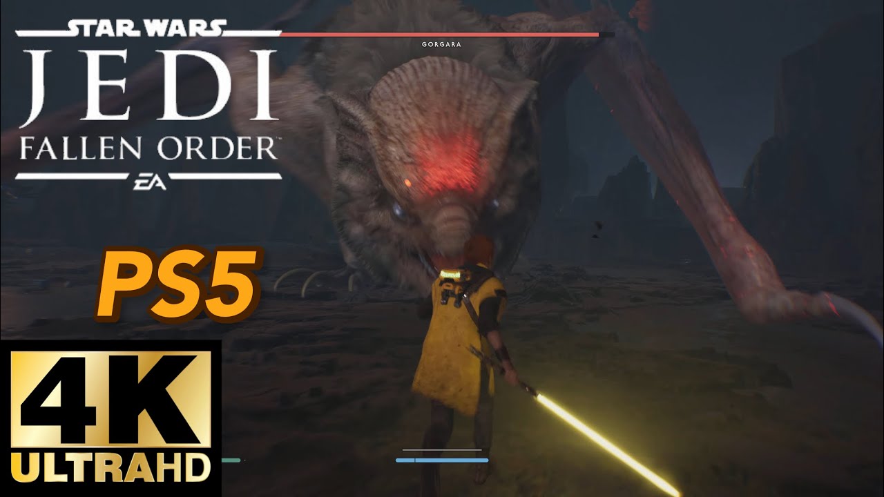 STAR WARS Jedi: Fallen Order (PS5) ─ Boss Fight Gorgara Part1 (Grand ...