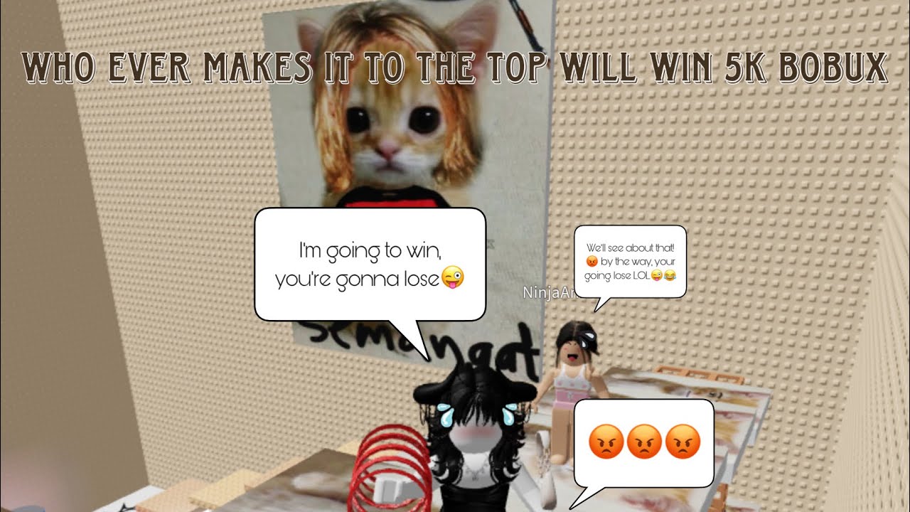 Tower of kitten but who ever make it to the top will win 5k bobux🤑🤑🤑🤑 ...