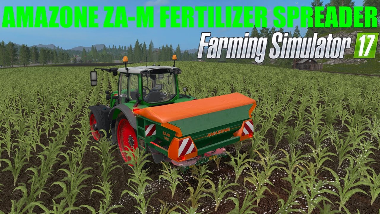 Amazone ZA-M Fertilizer Spreader Test Mod FS17 - YouTube