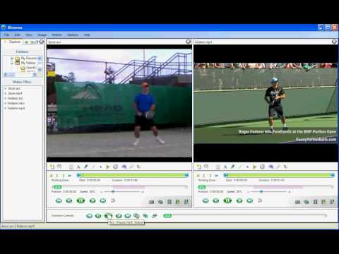 Kinovea Tennis example - YouTube