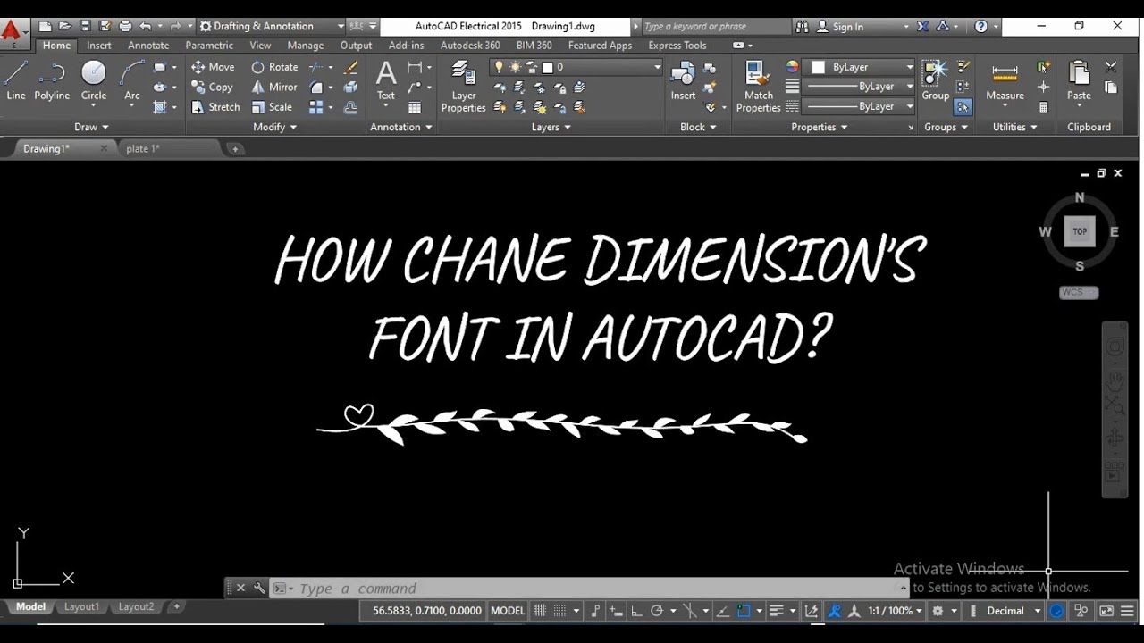 HOW TO CHANGE DIMENSION S FONT IN AUTOCAD YouTube HOW TO CHANGE DIMENSION S FONT IN AUTOCAD YouTube