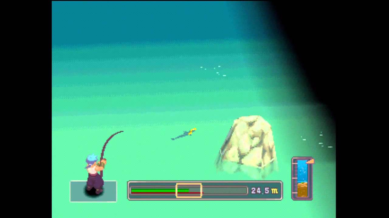 Breath of Fire 4 Catching the Crown fishes - YouTube