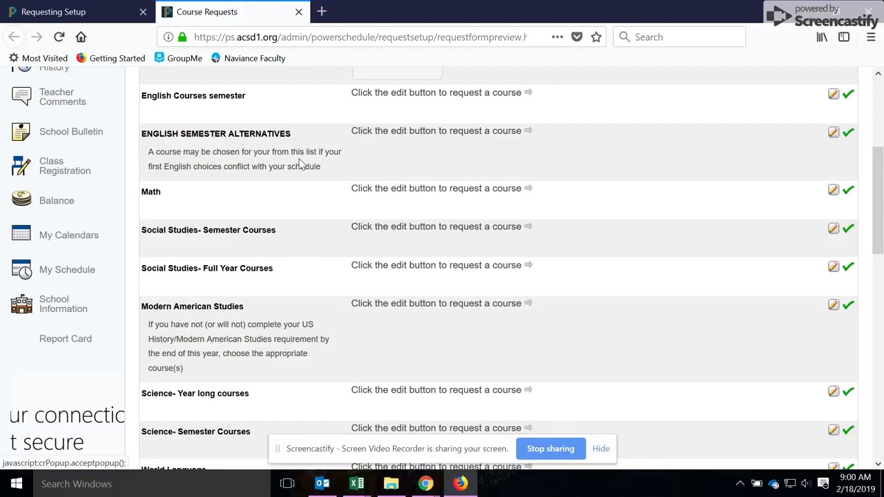 Powerschool Course Registration - YouTube