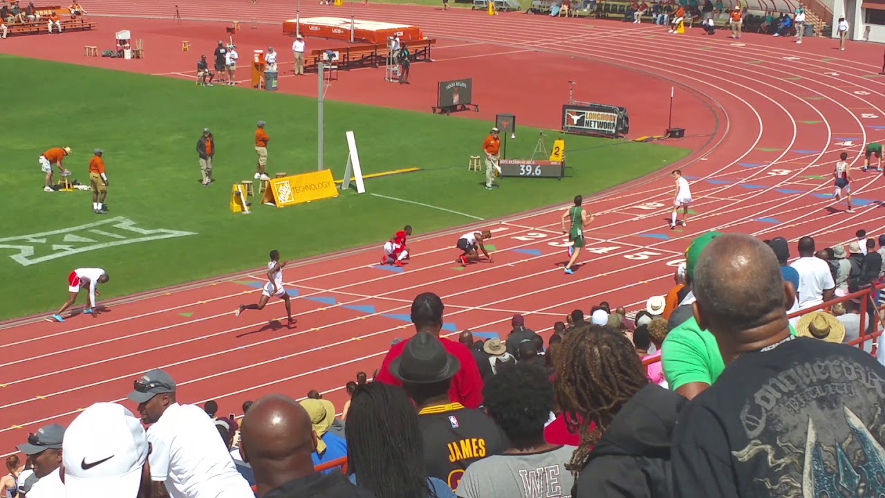 George Ranch Track and Field 2018 @ TEXAS RELAYS Boys 4x200 - YouTube