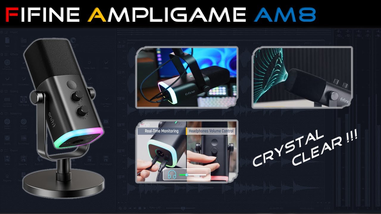 Fifine Ampli Game AM8 Microphone - YouTube