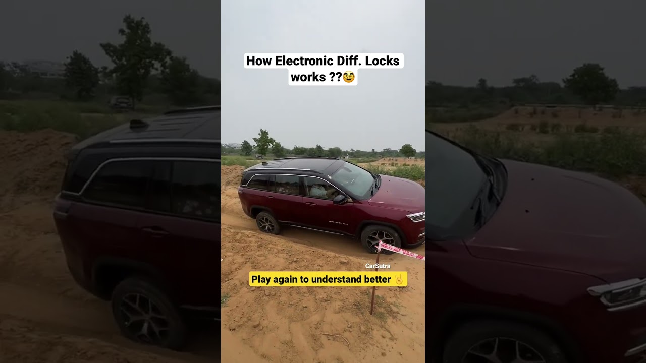 How Electronic Diff. Locks works ??🥸 #shorts #4x4 #jeepmeridian #offroad #cartips - YouTube