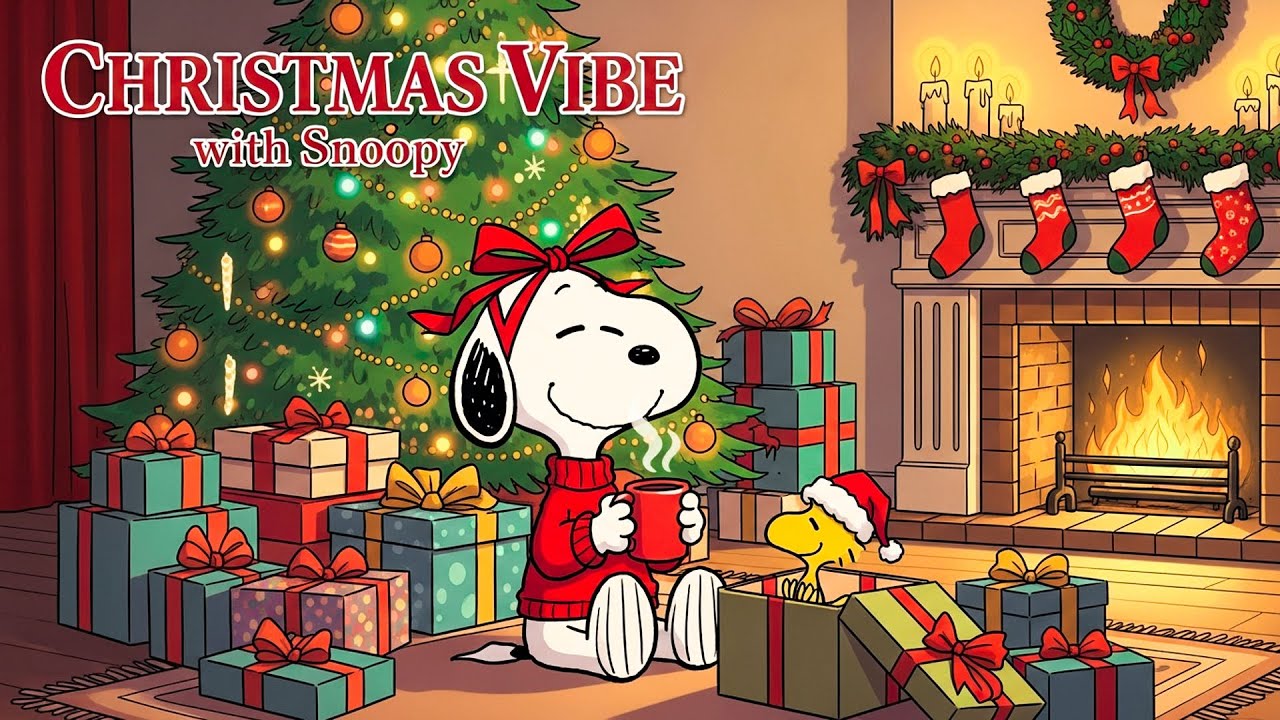 🎄 Snoopy’s Christmas Vibes 🎅 Smooth Jazz to Countdown & Relax before ...