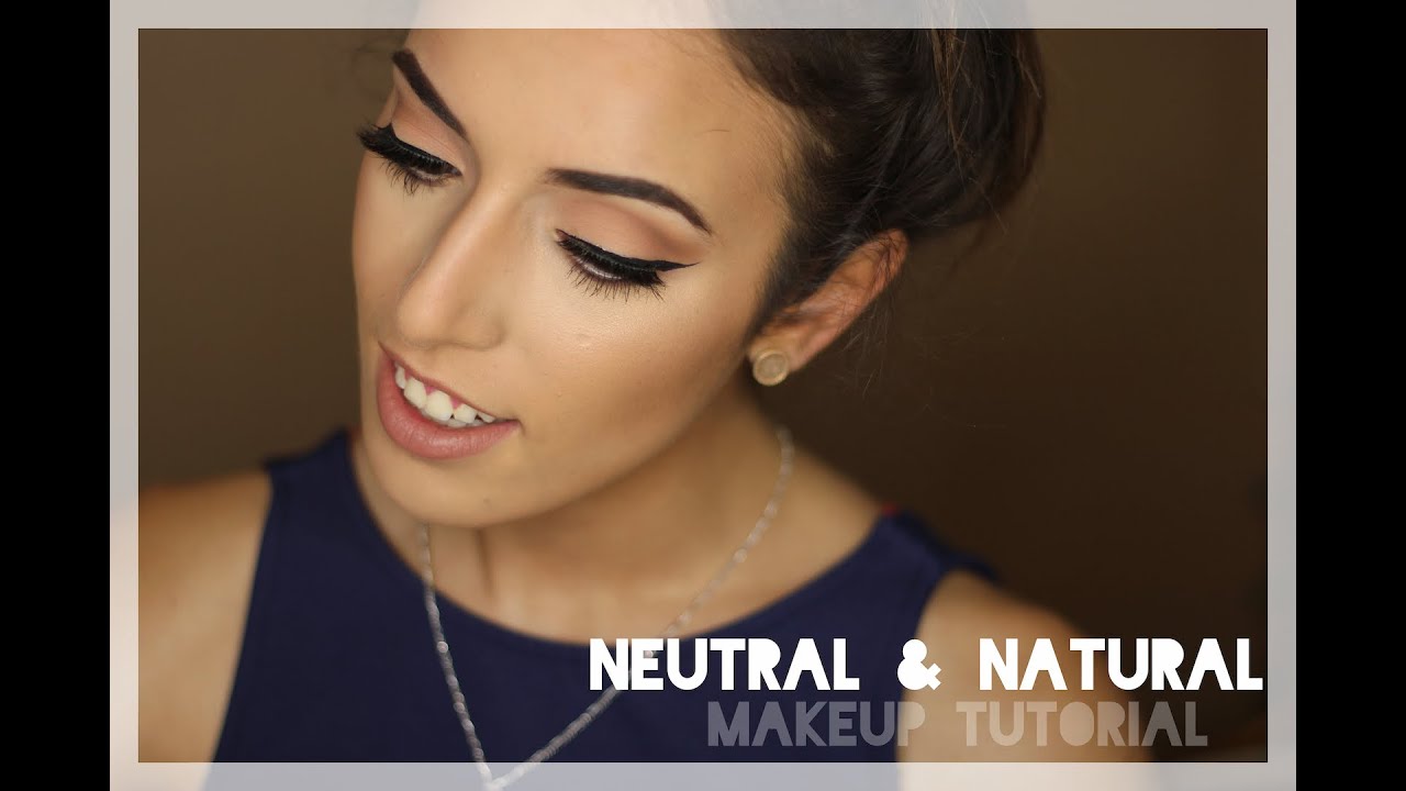 Natural & Neutral Smokey Eyes | Makeup Tutorial - YouTube
