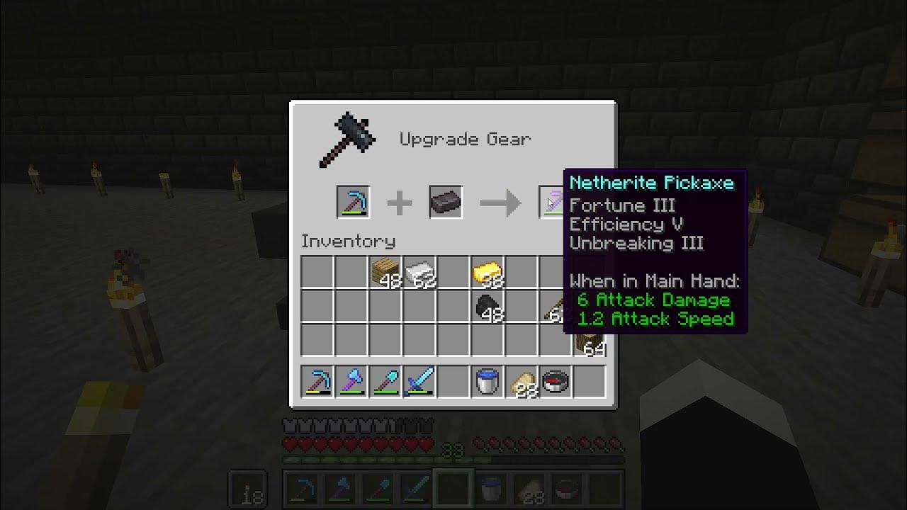 How to get a Netherite tool - Minecraft - YouTube