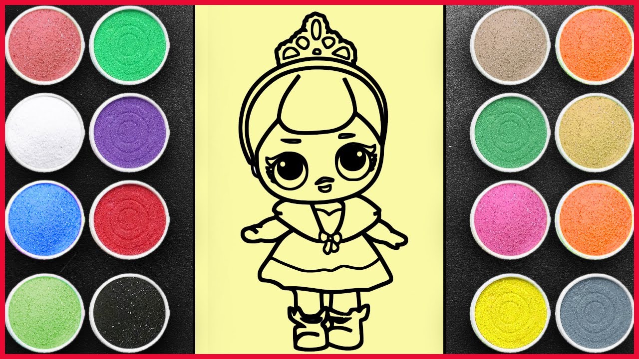 COLORED SAND PAINTING L.O.L SURPRISE DOLL - SAND ART - YouTube