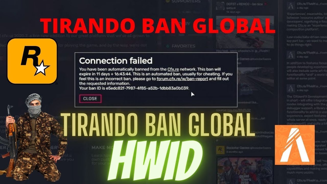 COMO TIRAR BAN GLOBAL DO FIVEM EM 5 MINUTOS - YouTube