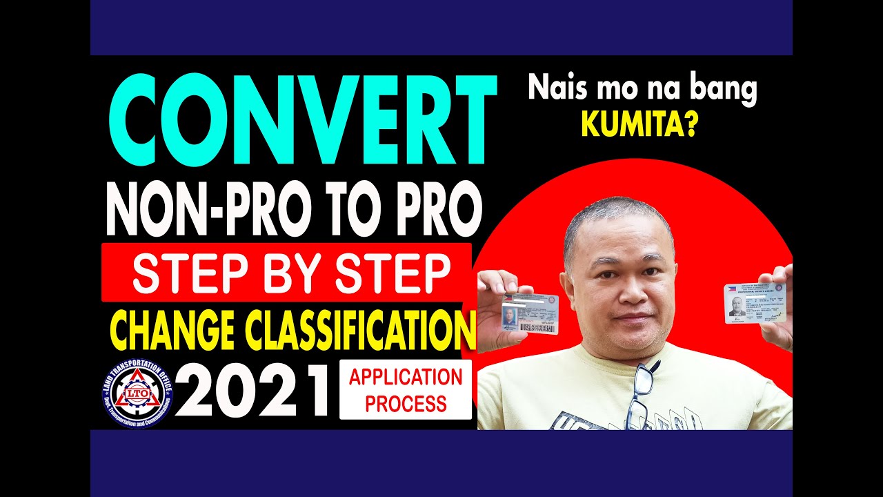 CONVERT YOUR NON PROFESSIONAL DRIVERS LICENSE TO PROFESSIONAL STEP BY ...