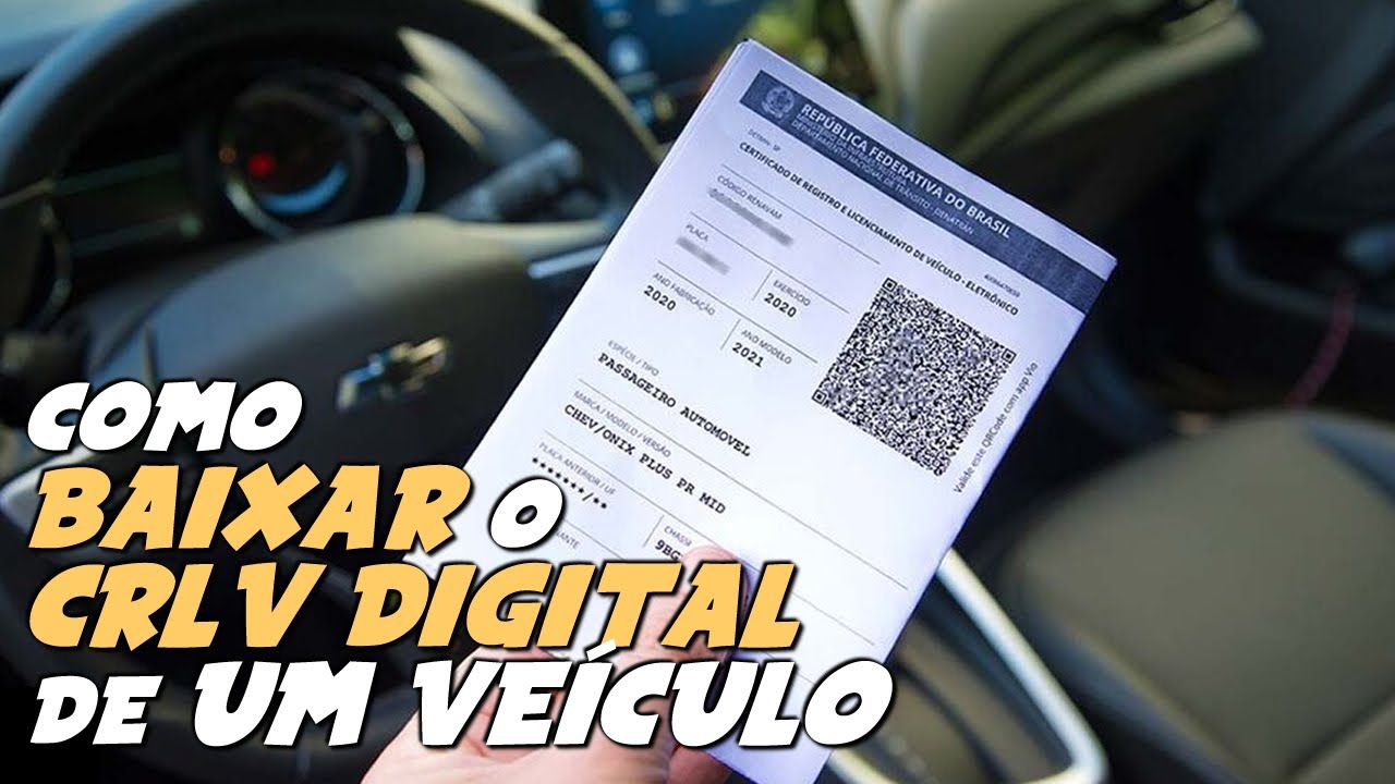 Como OBTER e BAIXAR DOCUMENTO CRLV DIGITAL do seu VEÍCULO - YouTube