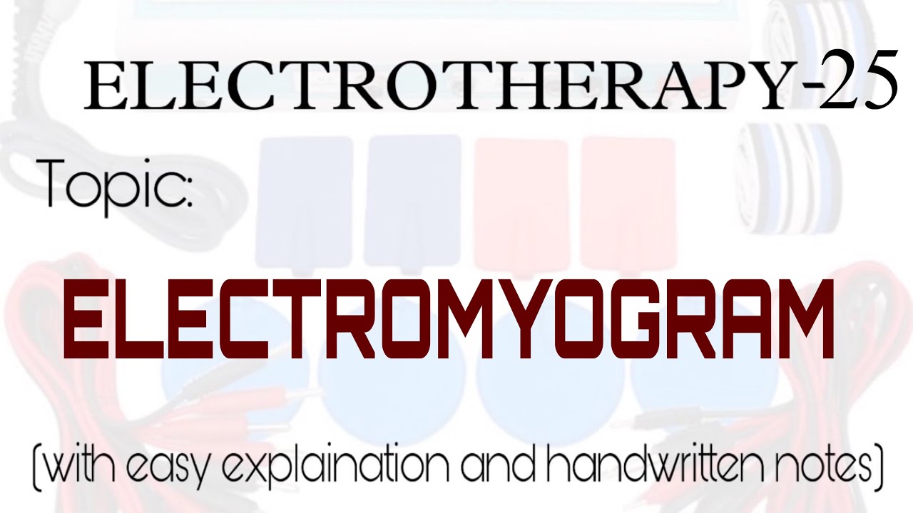 EMG- electromyogram |Electrotherapy-25 |With easy explaination and ...
