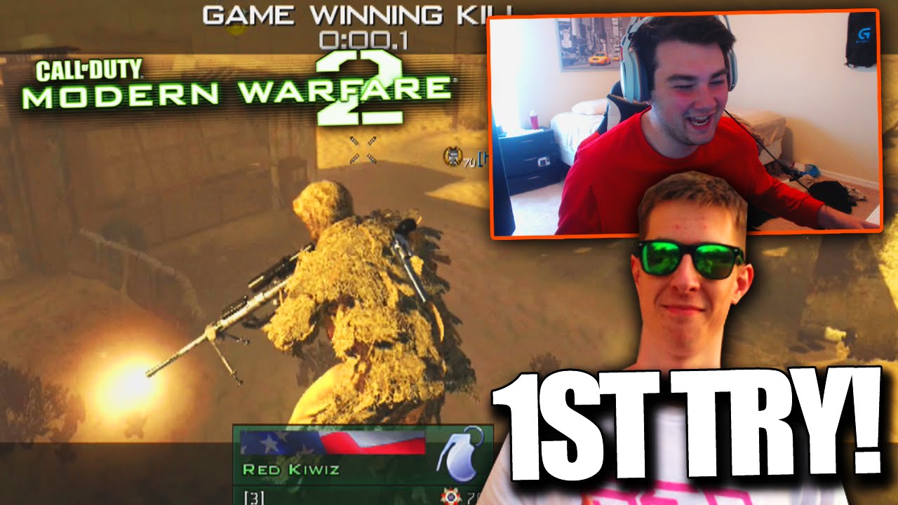 I HIT A TRICKSHOT FIRST TRY! - MW2 3rd Person Trickshotting (Raves Gets ...