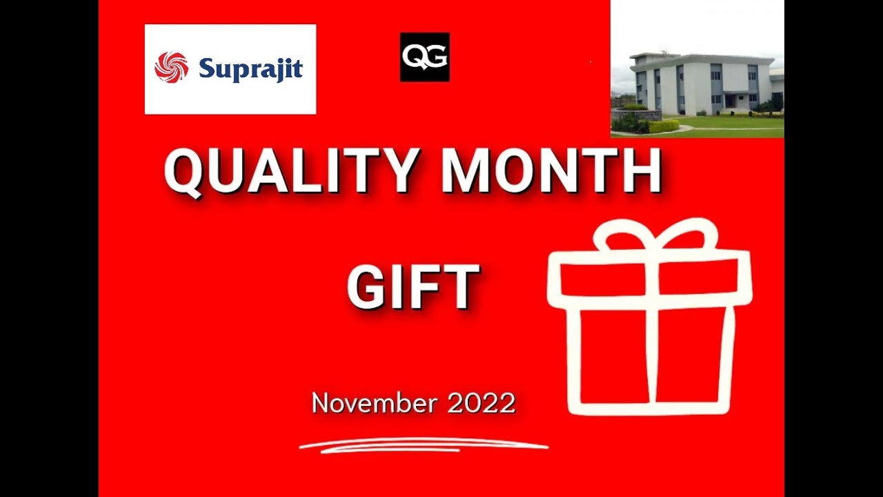 Suprajit | Quality Month Celebration | Nov Quality Month| World Quality ...