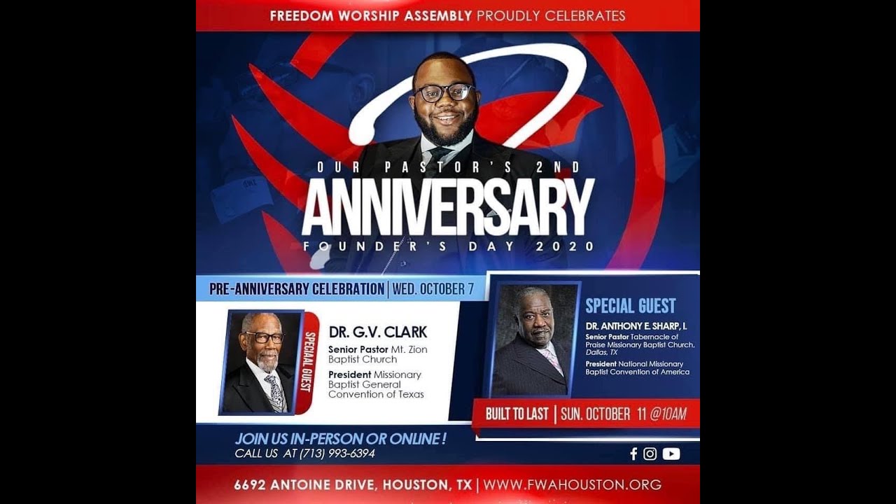 Pastor's Anniversary | "Lessons From A Dry Brook!" | Dr. Anthony E ...
