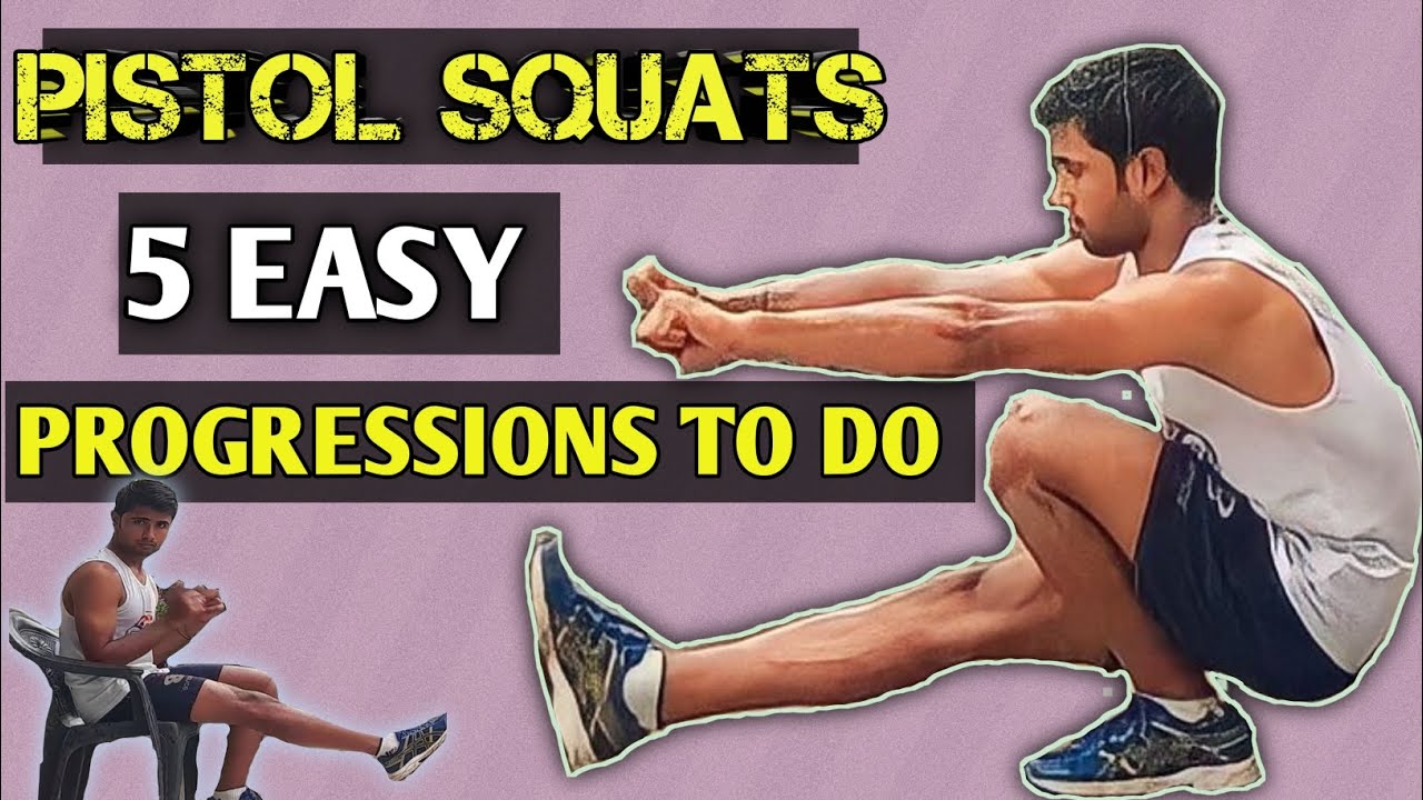 Pistol Squat progression For Beginners!! Single leg squat # ...