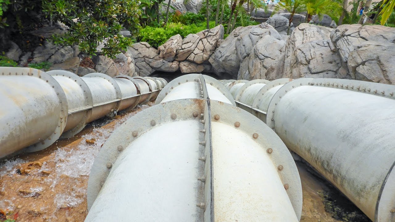 Disney's Typhoon Lagoon - "Humunga Kowabunga" Speed Slides Onride - YouTube