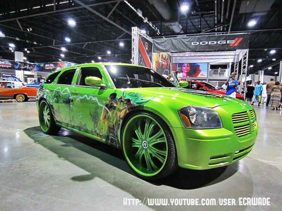 Mortal Kombat Dodge Magnum on 26" Dub Wheels - YouTube