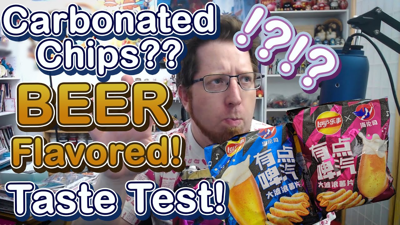 Chinese Lays: Beer and Peach Beer flavored chips! - Taste Test & Review ...