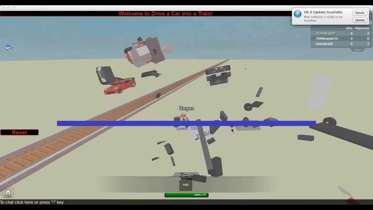 Roblox Drive a car into a train Gameplay - YouTube