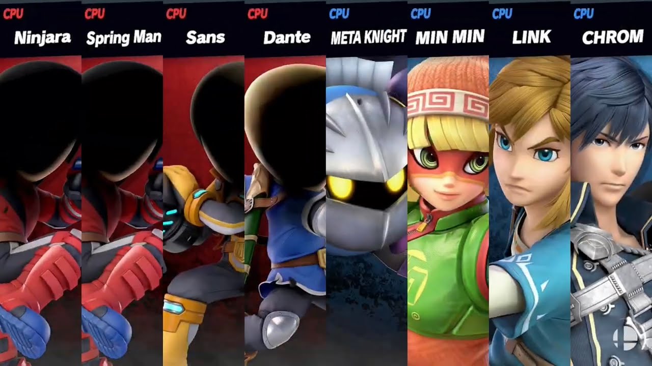 Super Smash Bros. Ultimate - Miis vs Regular Fighters - YouTube